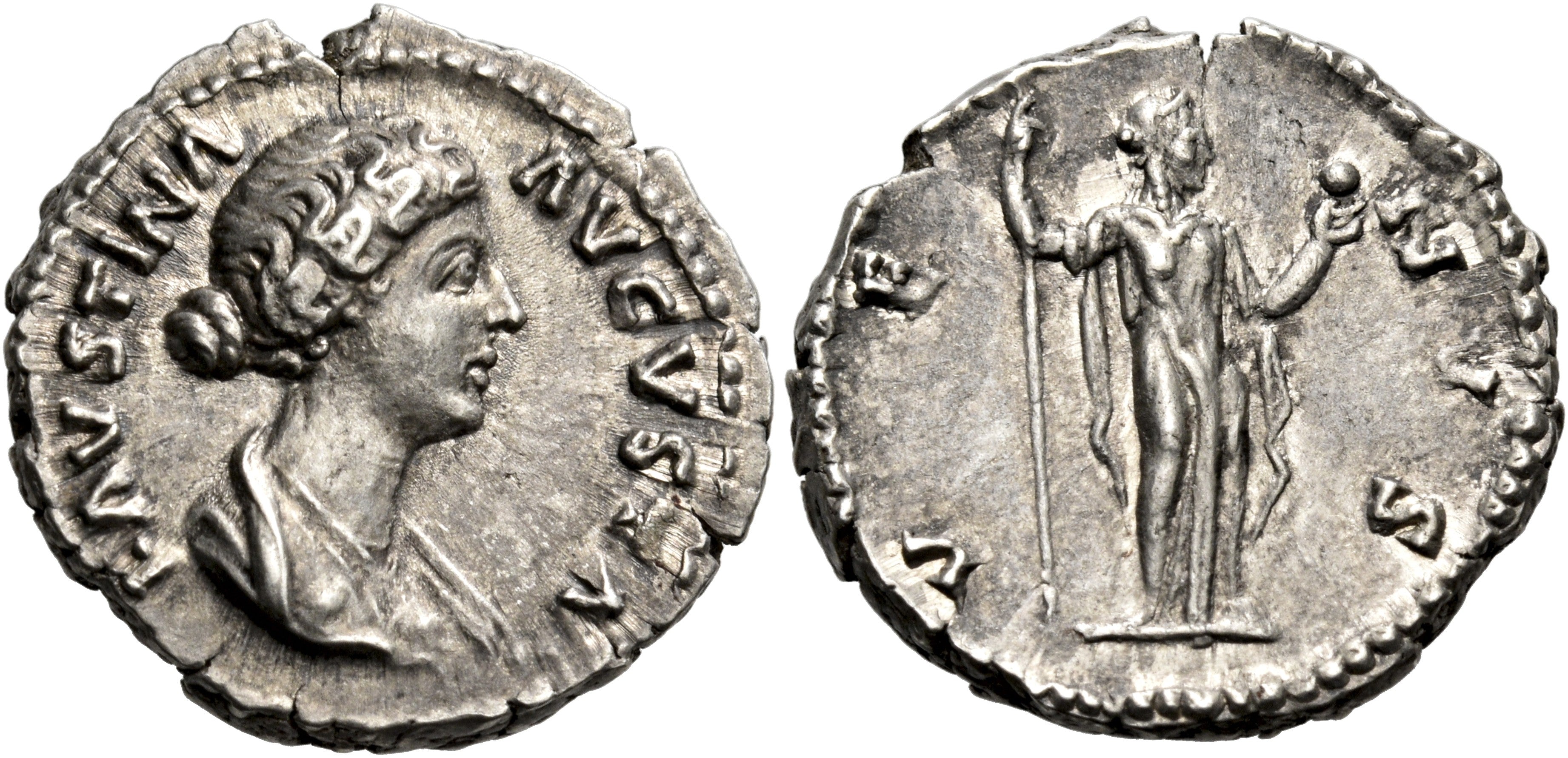 Faustina II (the Younger) - Roman Denarius Coins – Erez Ancient Coin ...